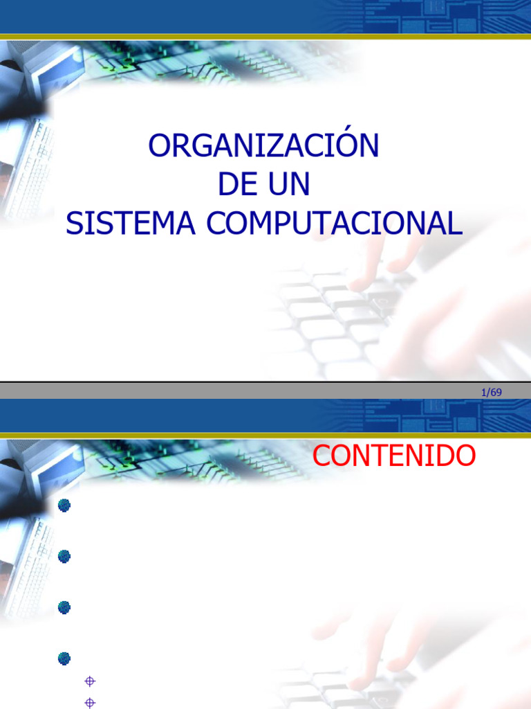 Organización de Un Sistema Computacional | PDF