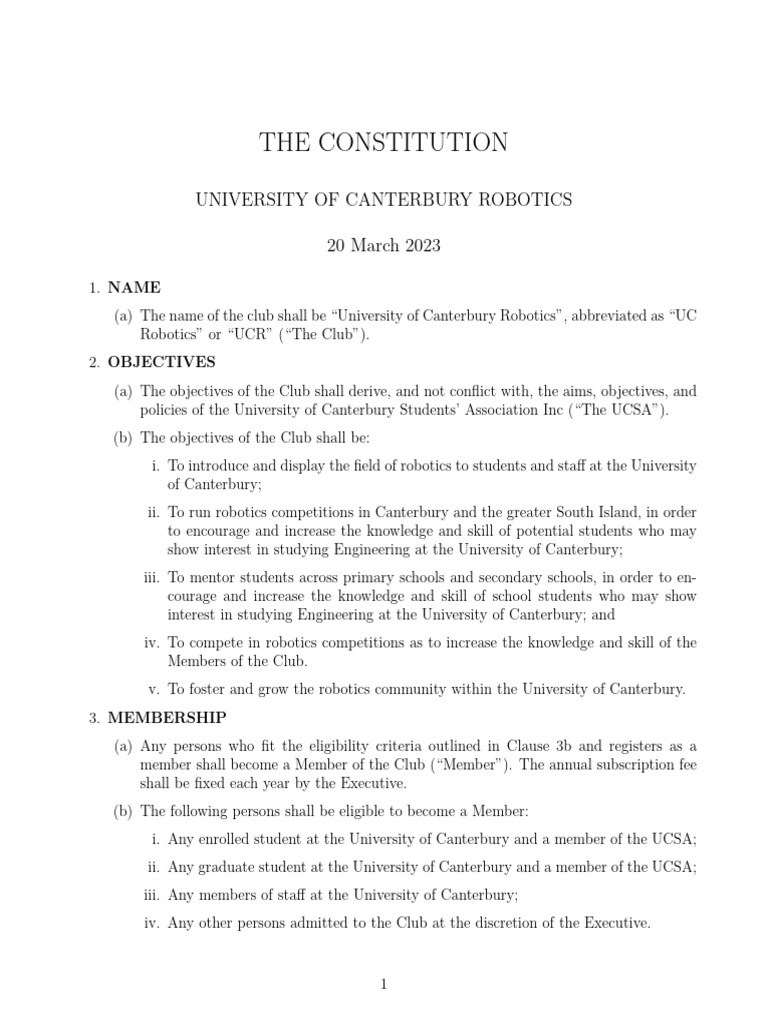 2023 10 19 Constitution of The University of Canterbury Robotics-2 ...