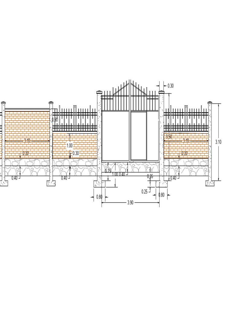 Plano Muro Referencia | PDF