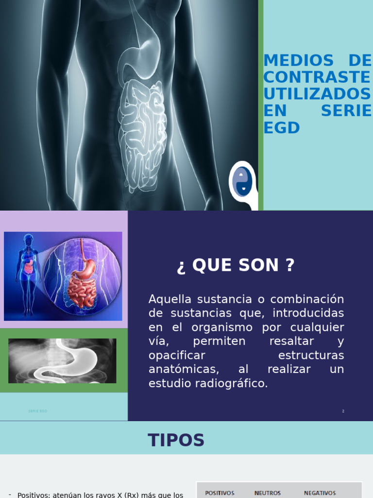 MEDIOS DE CONTRASTE UTILIZADOS EN SERIE EGD (1) | PDF