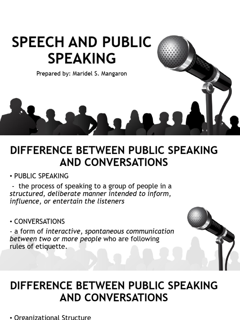 Lesson 7 - Speech Public Speaking | PDF | Communication | Psychology