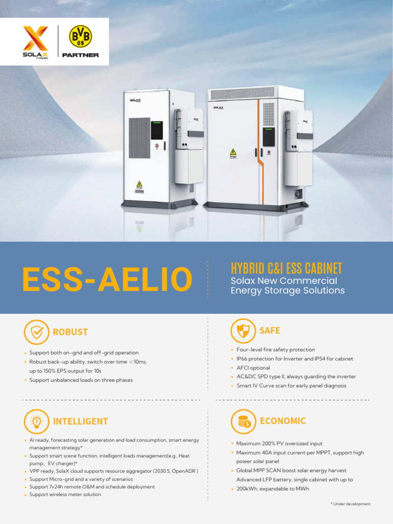 Solax Ess Aelio Folder en Datasheet v1.3 0521 | PDF