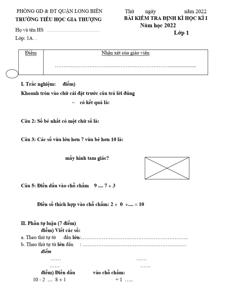 De KT Toan hk1 NH 22 23 - 22120248 | PDF