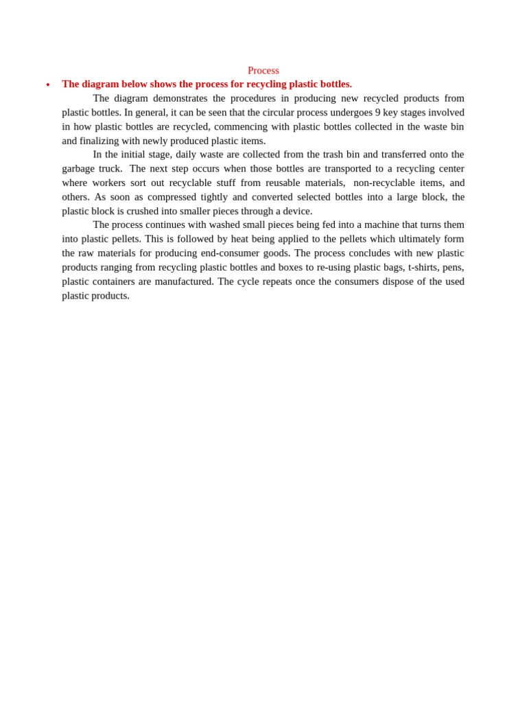 IELTS Writing Task 1 - Process (2) | PDF