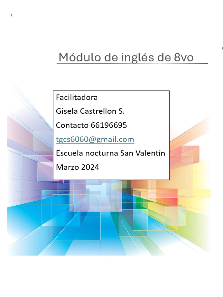 8 Modulo de Ingles | PDF