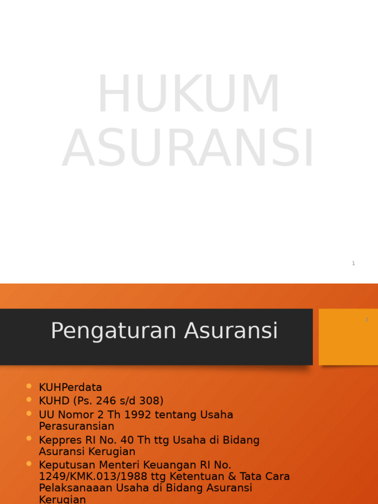 Hukum Asuransi | PDF