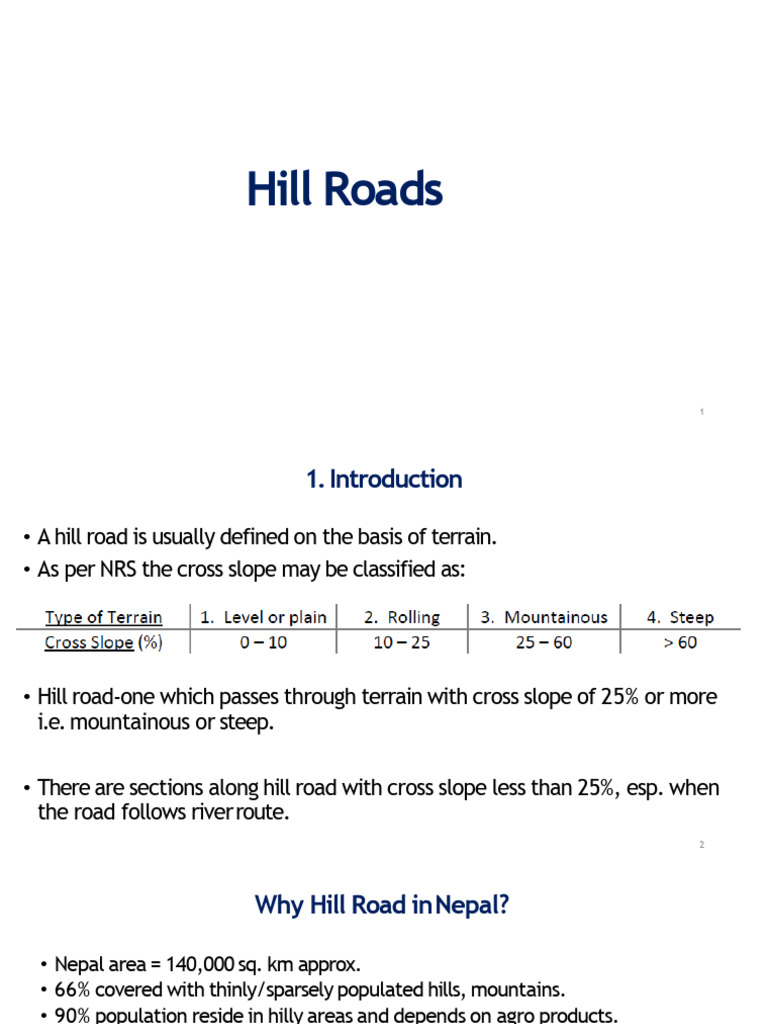 Design Challenges of Hill Road Construction | PDF | Landslide | Home ...