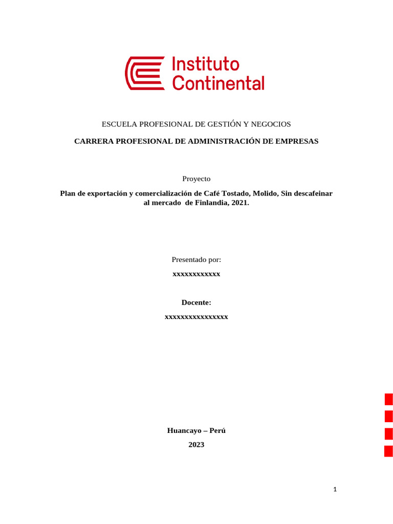 Proyecto Modelo | PDF