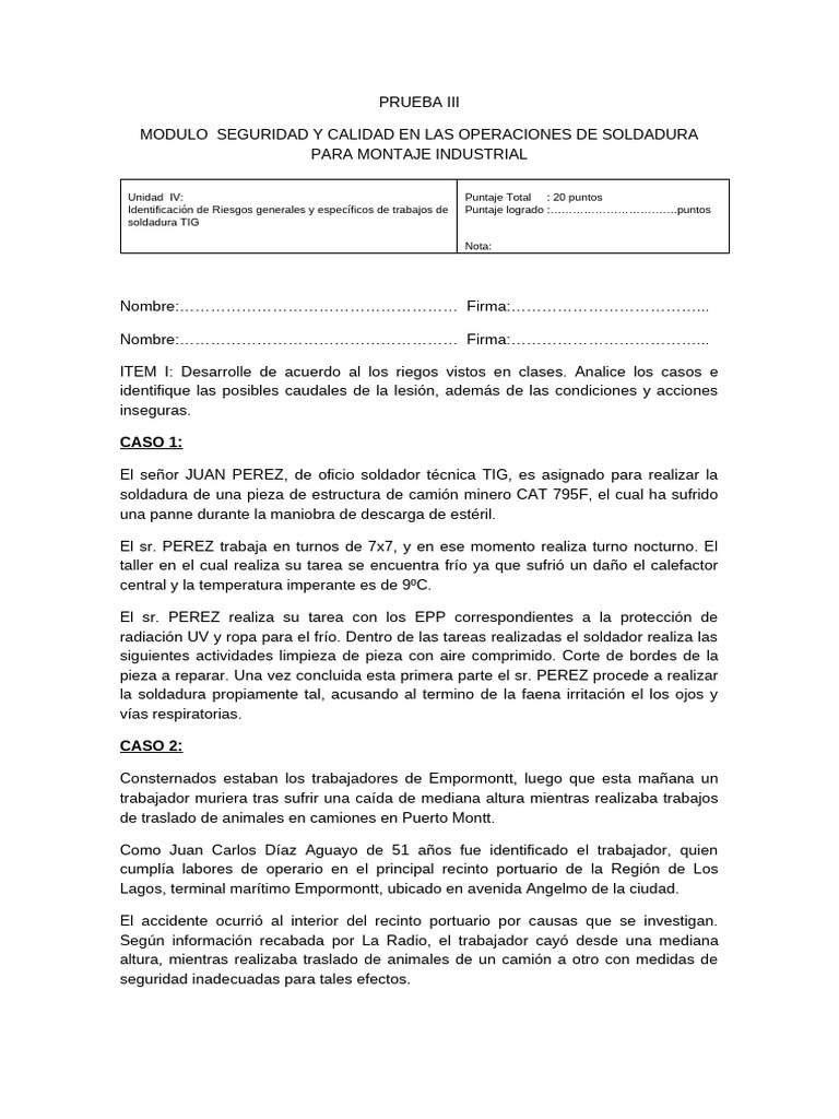 PRUEBA III Seguridad | PDF