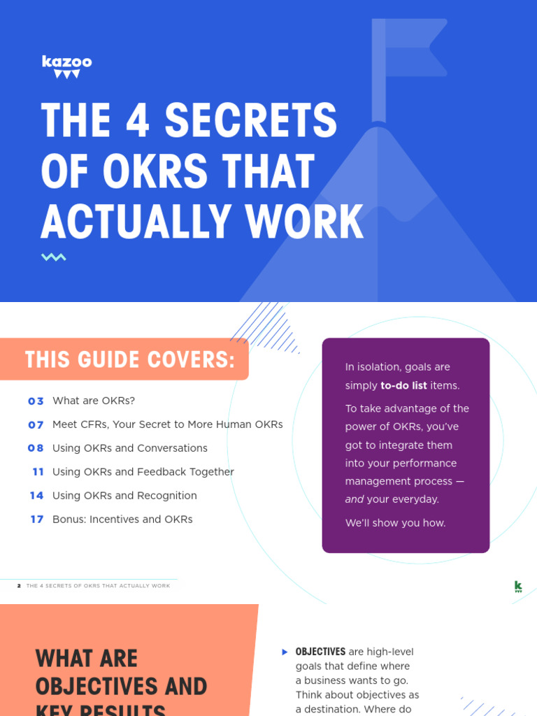 The 4 Secrets of OKRs That Actually Work | PDF