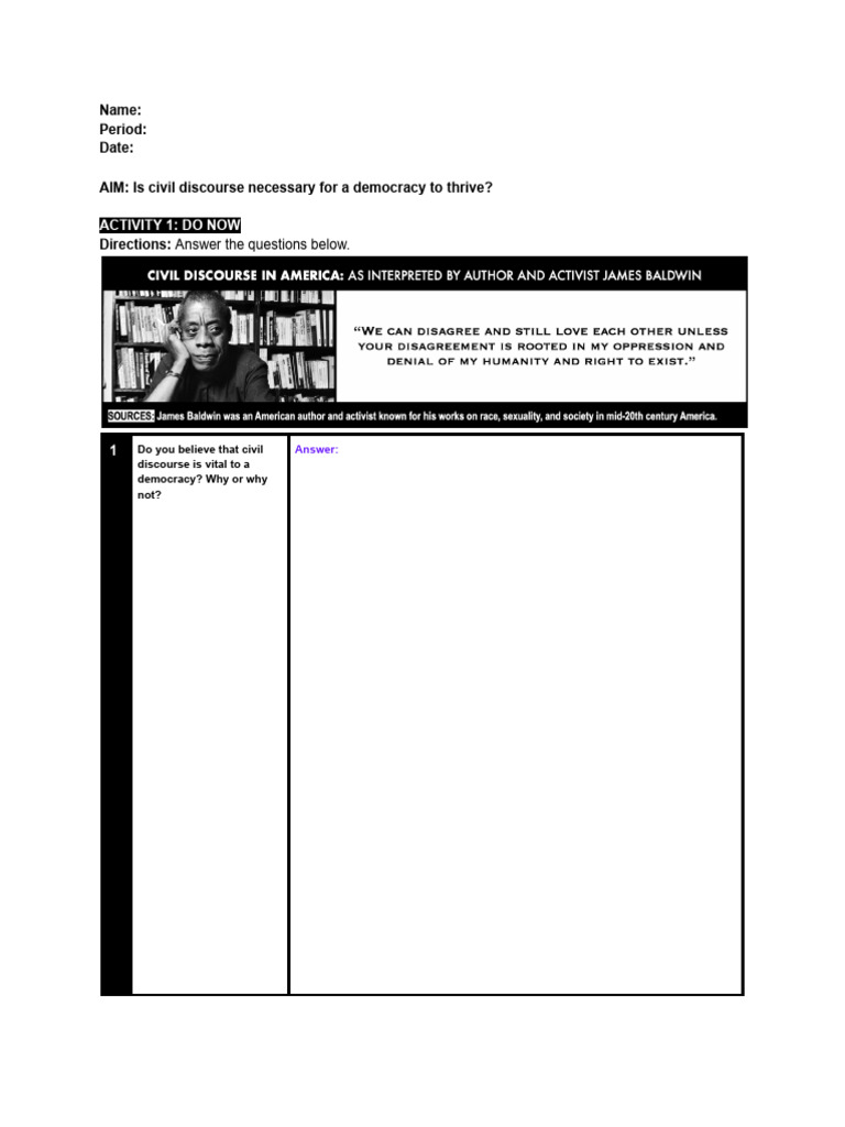 Terran Phillips - Civil Discourse | PDF