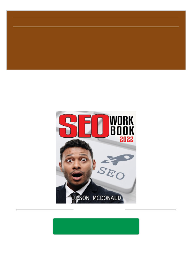 SEO Workbook: Search Engine Optimization Success in Seven Steps (2022 ...