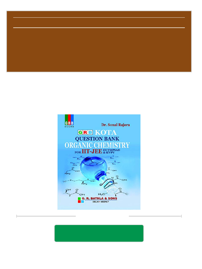 Kota Question Bank Organic Chemistry For IIT JEE 2nd Edition Dr. Sonal ...