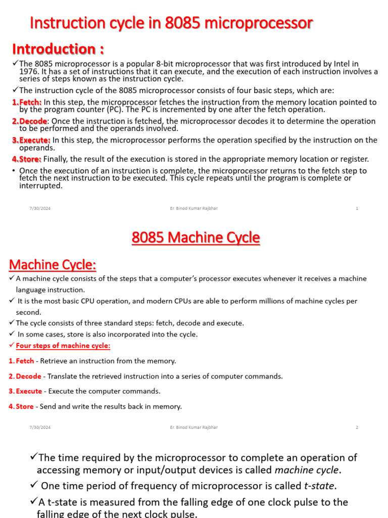 Unit 1 Microprocessor B | PDF | Central Processing Unit | Input/Output