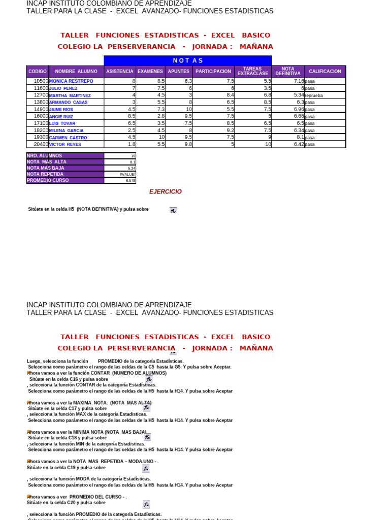 Taller 5 Funcion Si | PDF