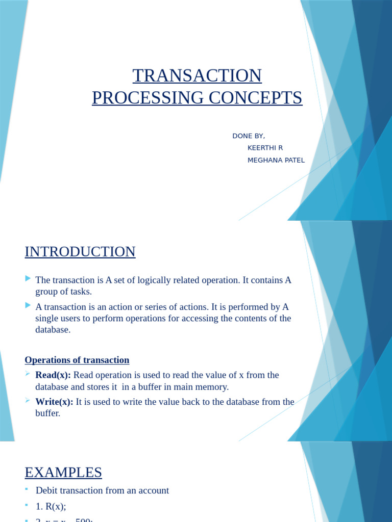 Transaction Processing Concepts | PDF | Database Transaction | Databases