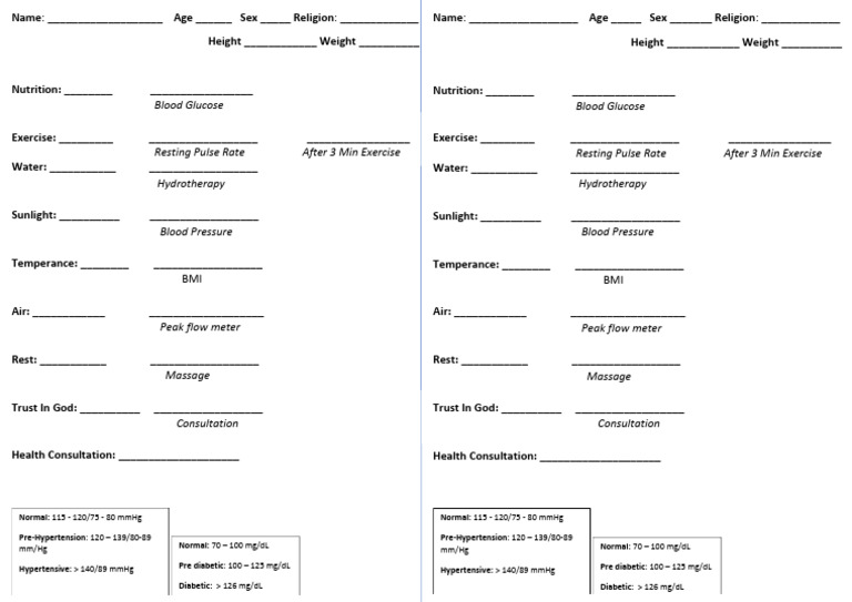 Expo Form Pdf Hypertension Wellness