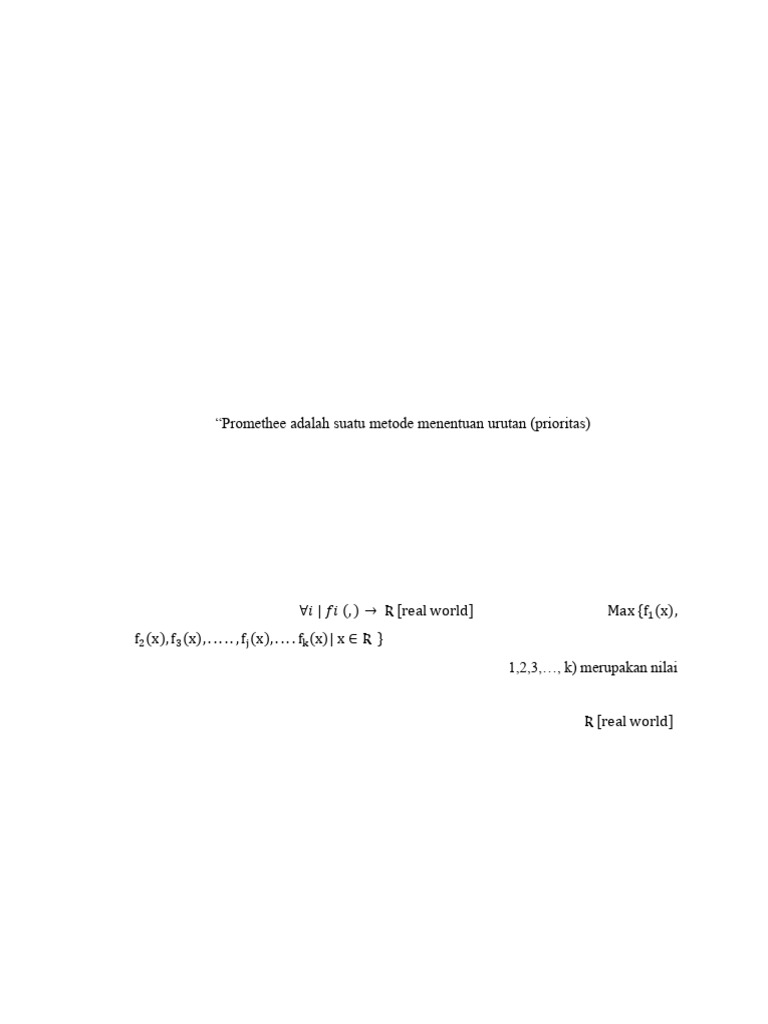 Pertemuan 20 - Metode Promethee | PDF