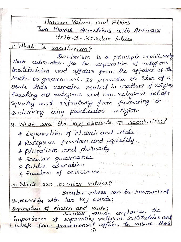GE3791 Unit 2 Two Marks | PDF