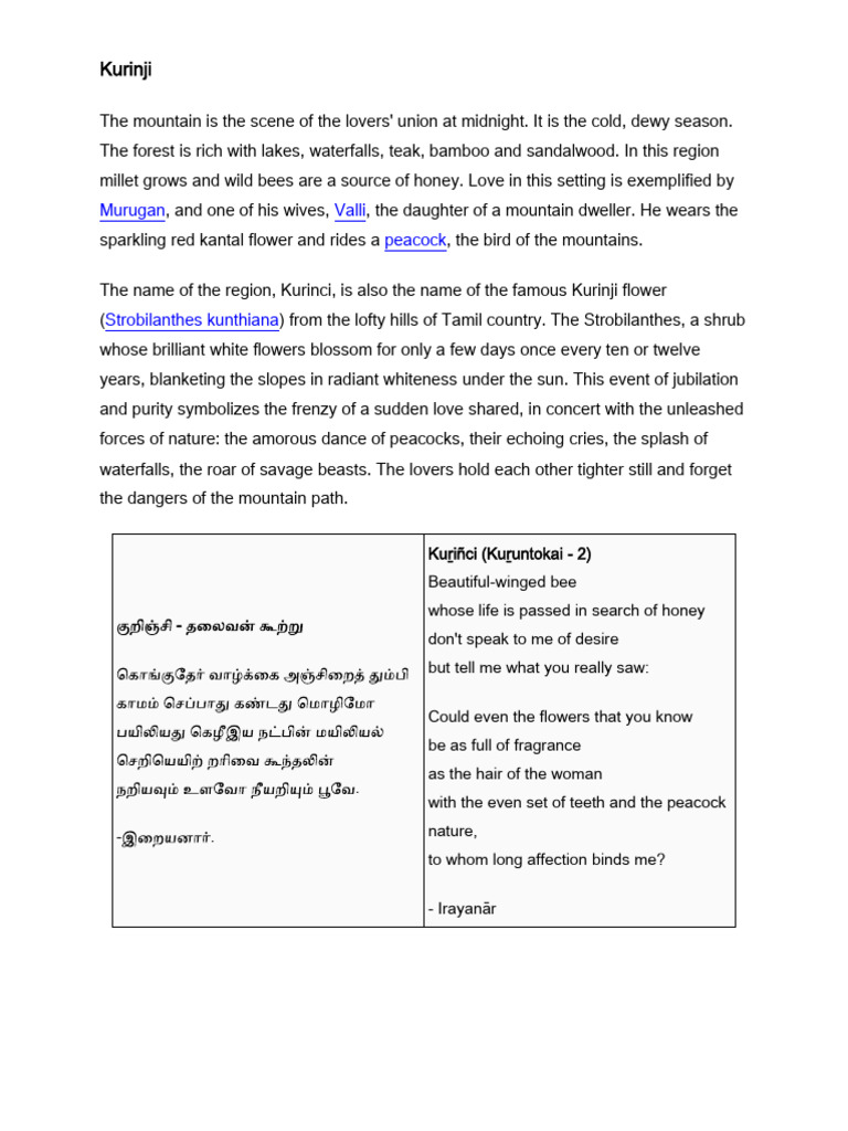 Kurinji | PDF