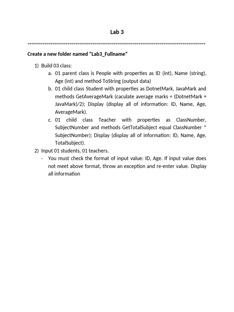 Lab3 JavaProgramming Linux | PDF