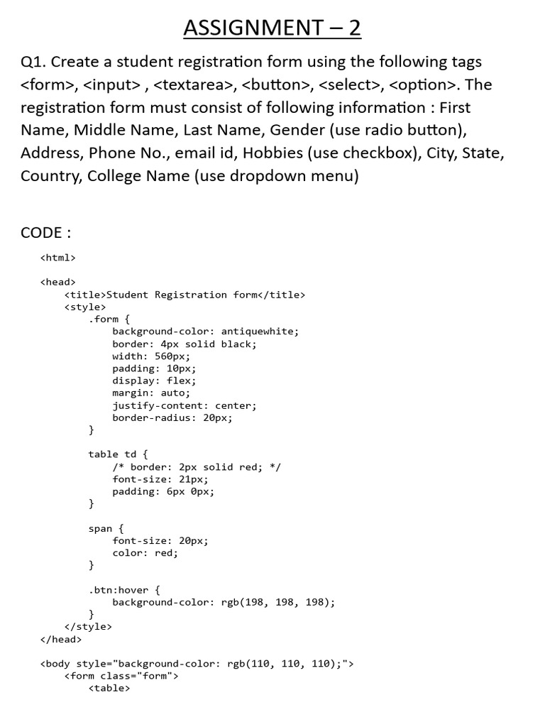 Assignment 2 | PDF