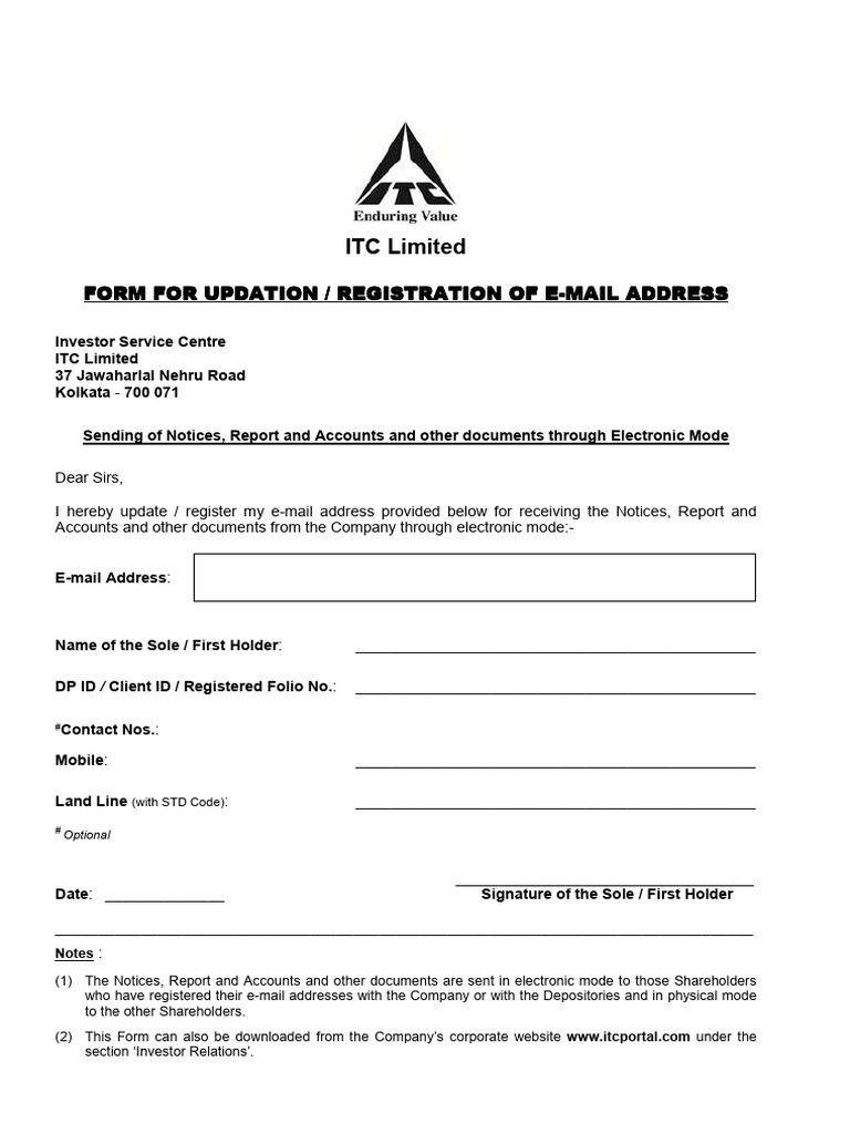 Email Registration Form | PDF