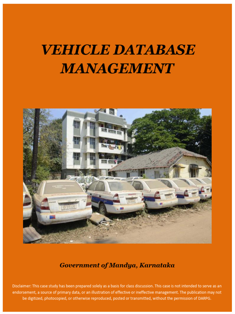 Case Study - Effective Vehicle Database Management v2.0 | PDF