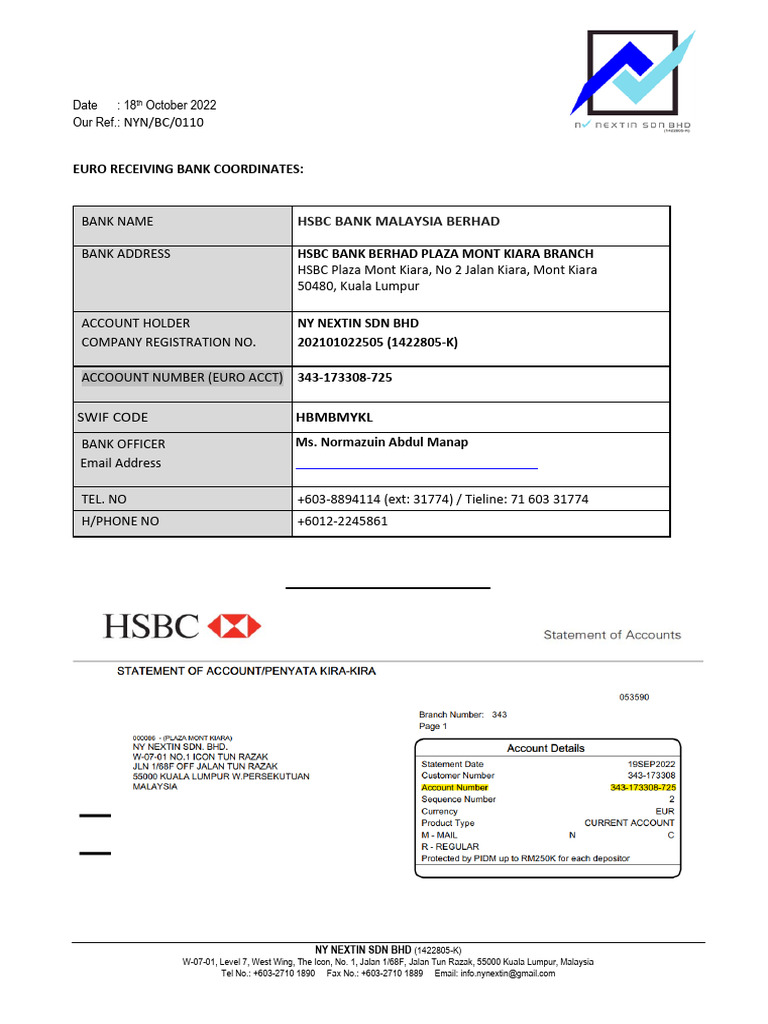 Malasiya HSBC 49 - EURO USD | PDF