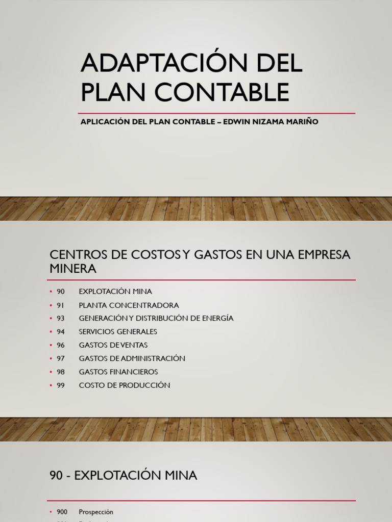 Adaptación Del Plan Contable | PDF