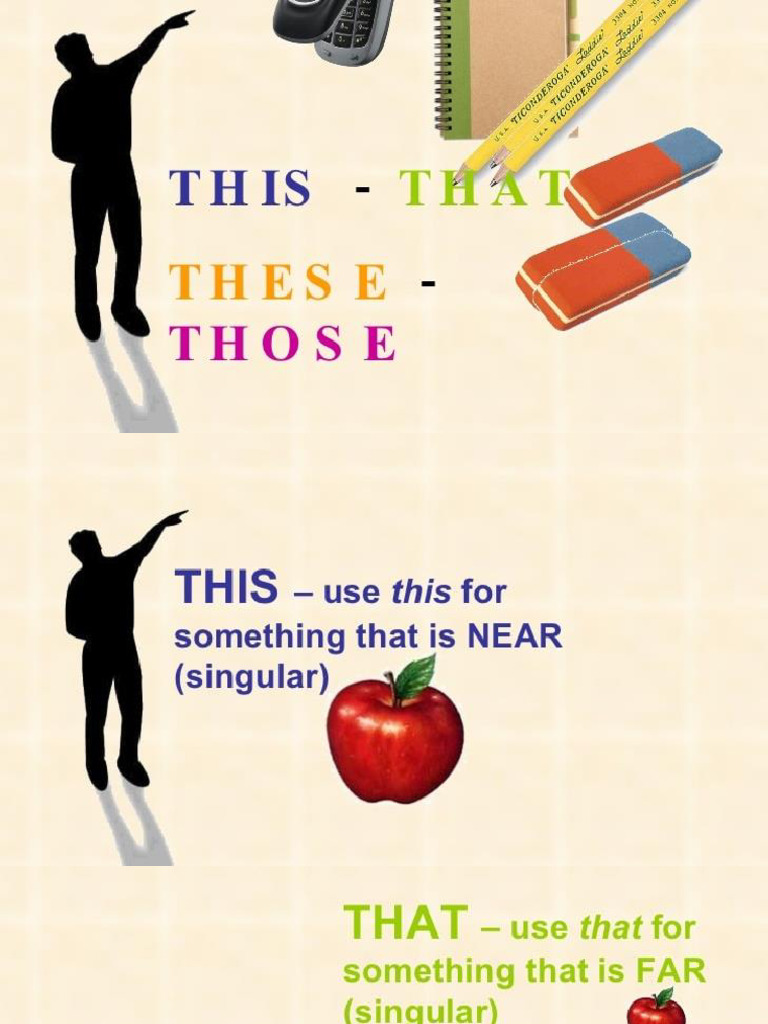 This That Those These | PDF