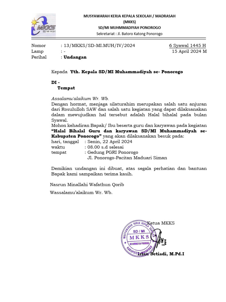 Undangan Halbi | PDF