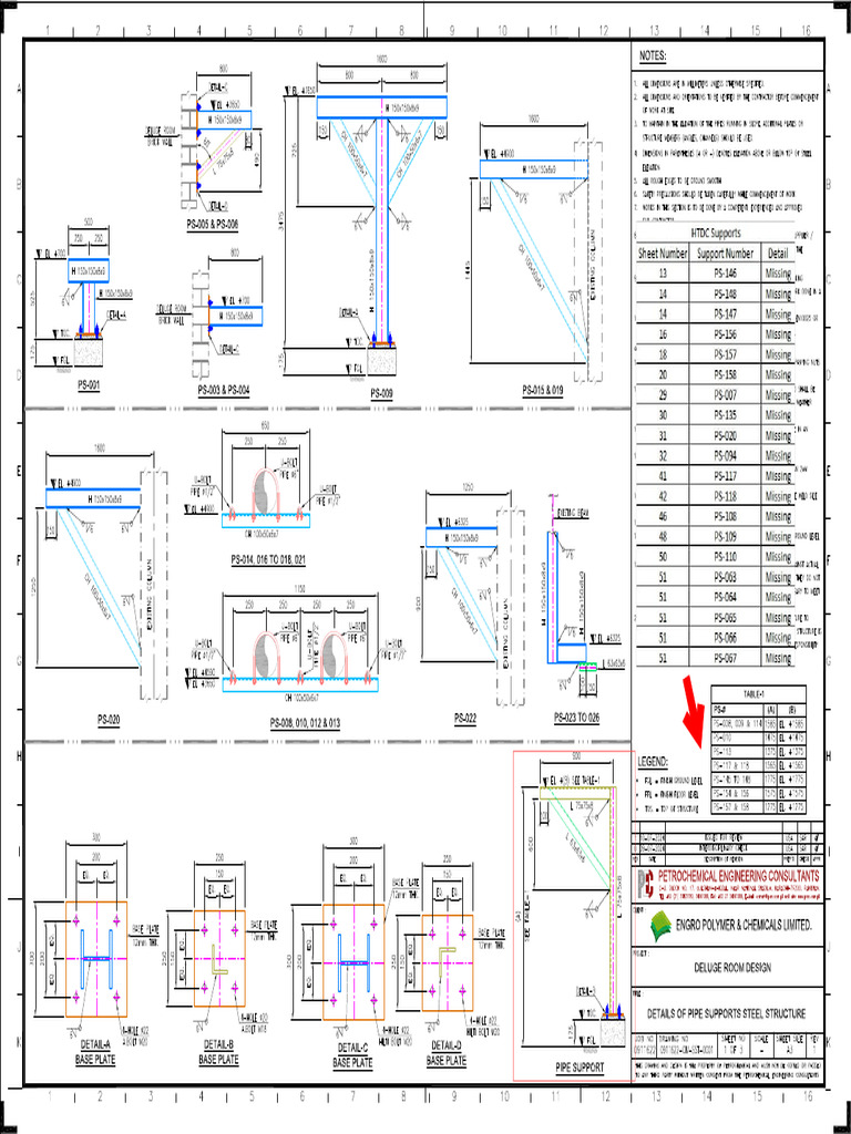 0911622-Design of Deluge Room (Pipe Supports Package) | PDF