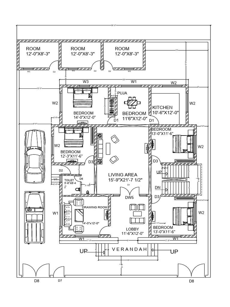 Residential plan-Model | PDF