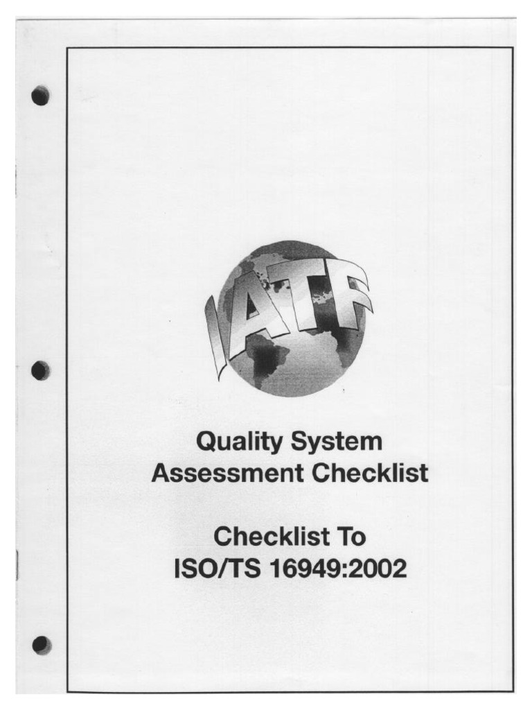 QSA For TS 16949 | PDF