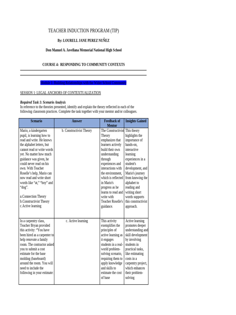 Coursebook 4 Answers Pdf Constructivism Philosophy Of Education