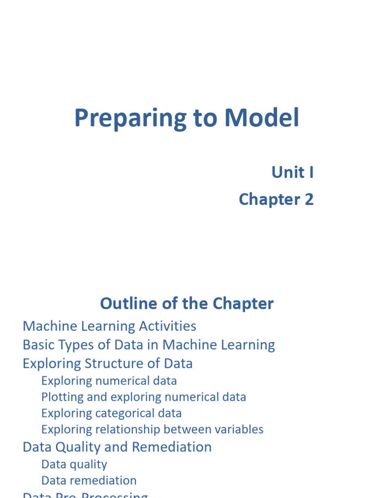 Preparing To Model Ch2 | PDF