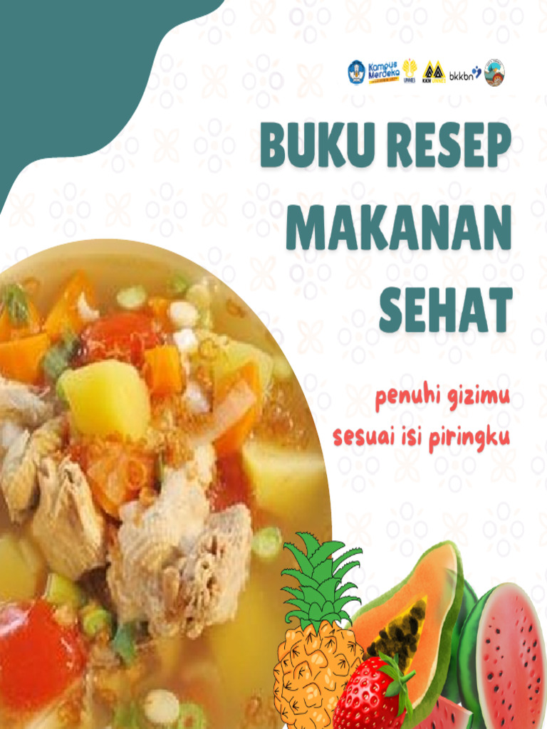 Modul Resep Makanan Sehat (12 X 12 CM) | PDF