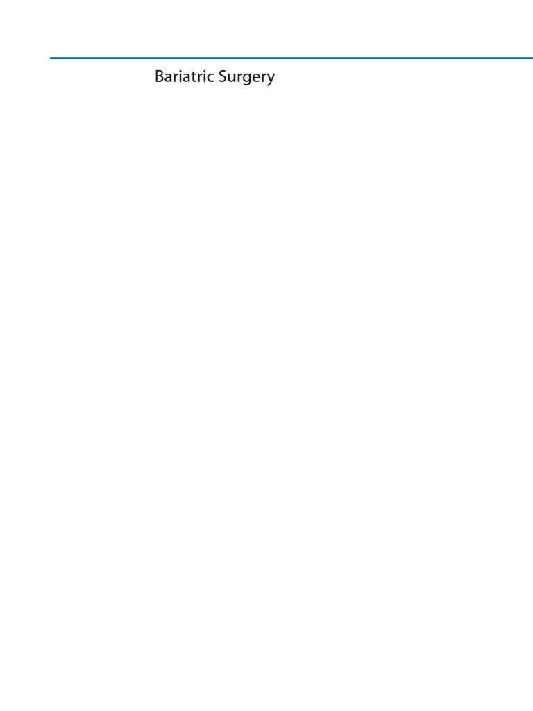 Bariatric Surgery | PDF