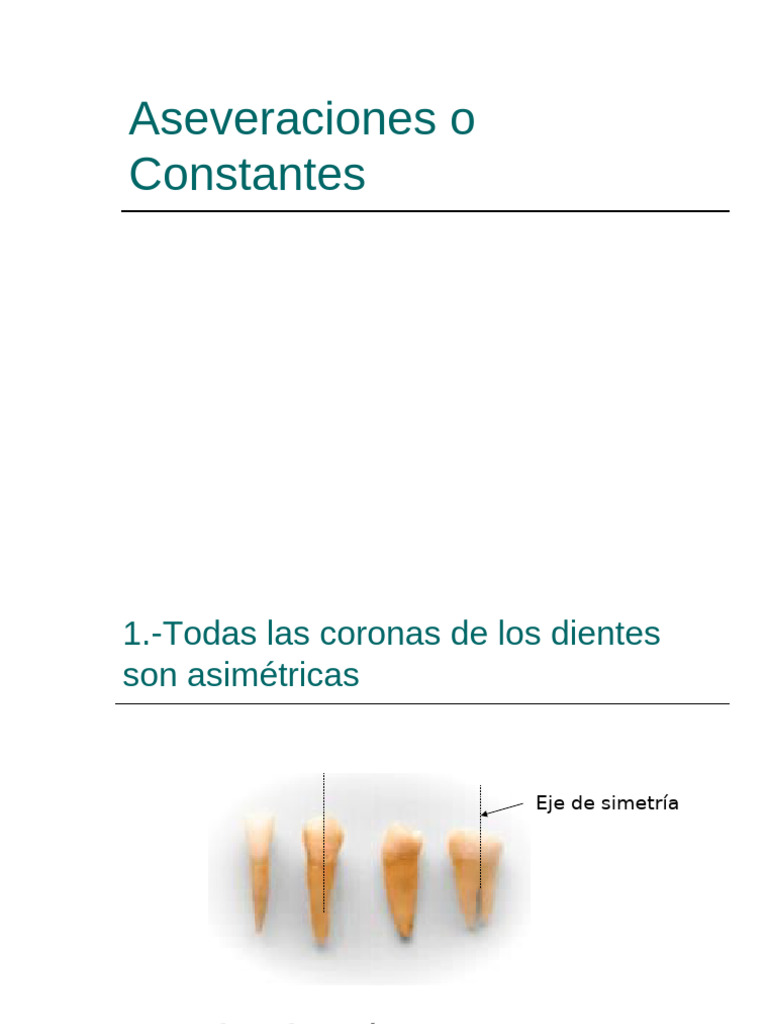 Aseveraciones o Constantes | PDF