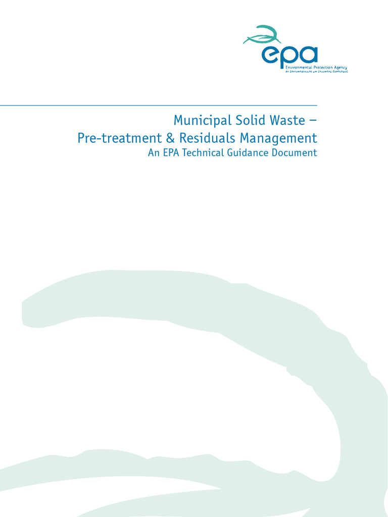 EPA MSW Pre-Treatment Guide Final-Amended | PDF