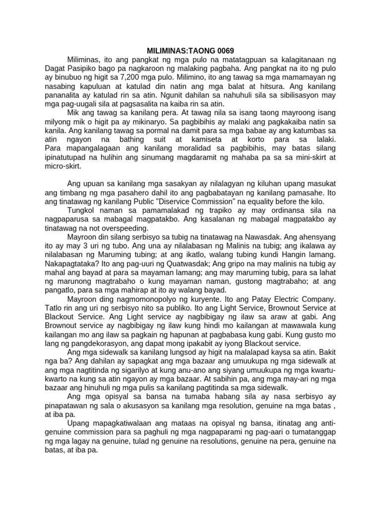MILIMINAS | PDF
