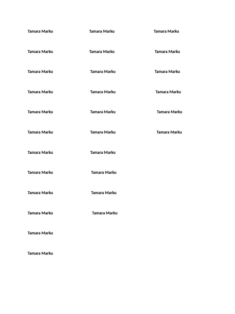 Tamara | PDF