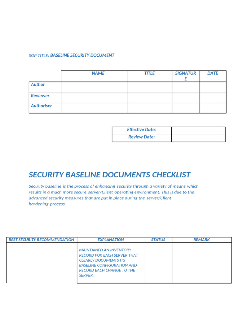 Basline Security and Itil | PDF | Windows Registry | Computer Security