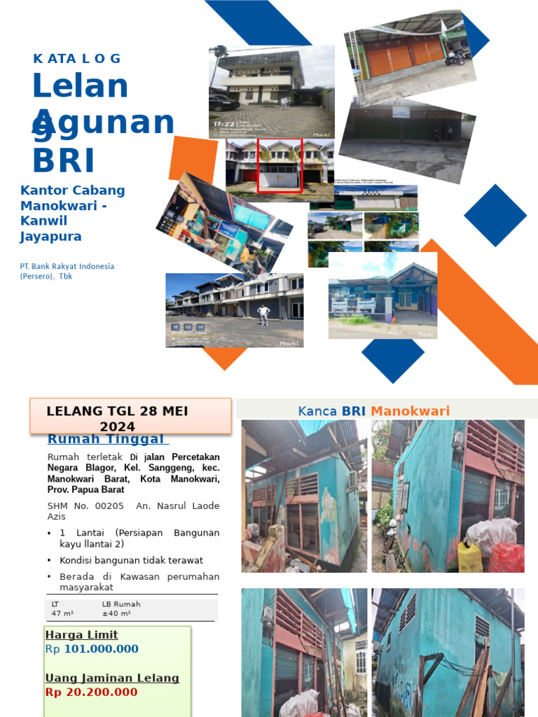 Katalog Lelang Manokwari 2024 | PDF