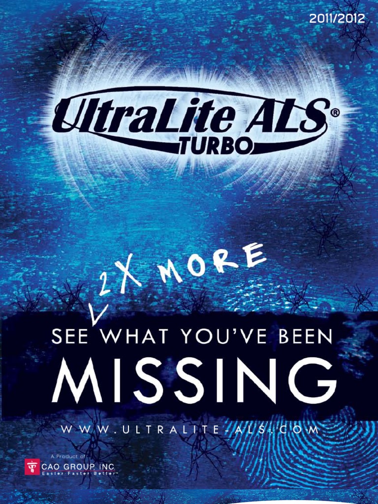 UltraLite-ALS Catalog 2011 - CAO Group, Inc. | PDF | Infrared | Crime Scene