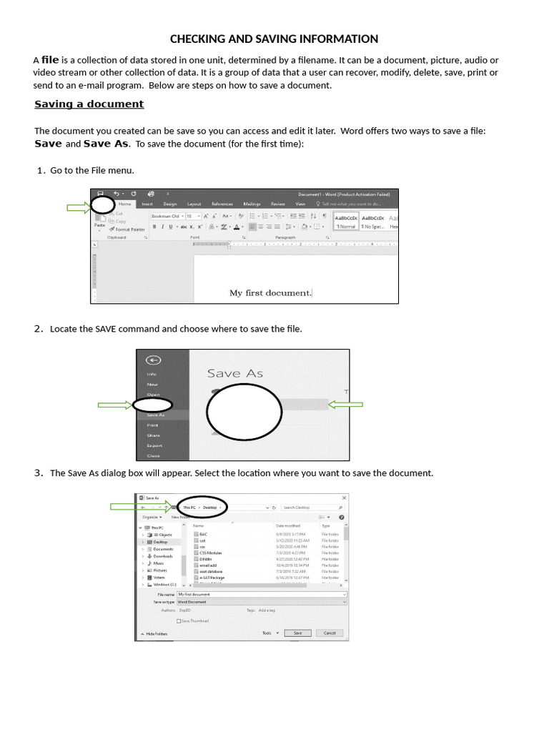 Saving and Managing Computer Files | PDF | Computer Data Storage ...