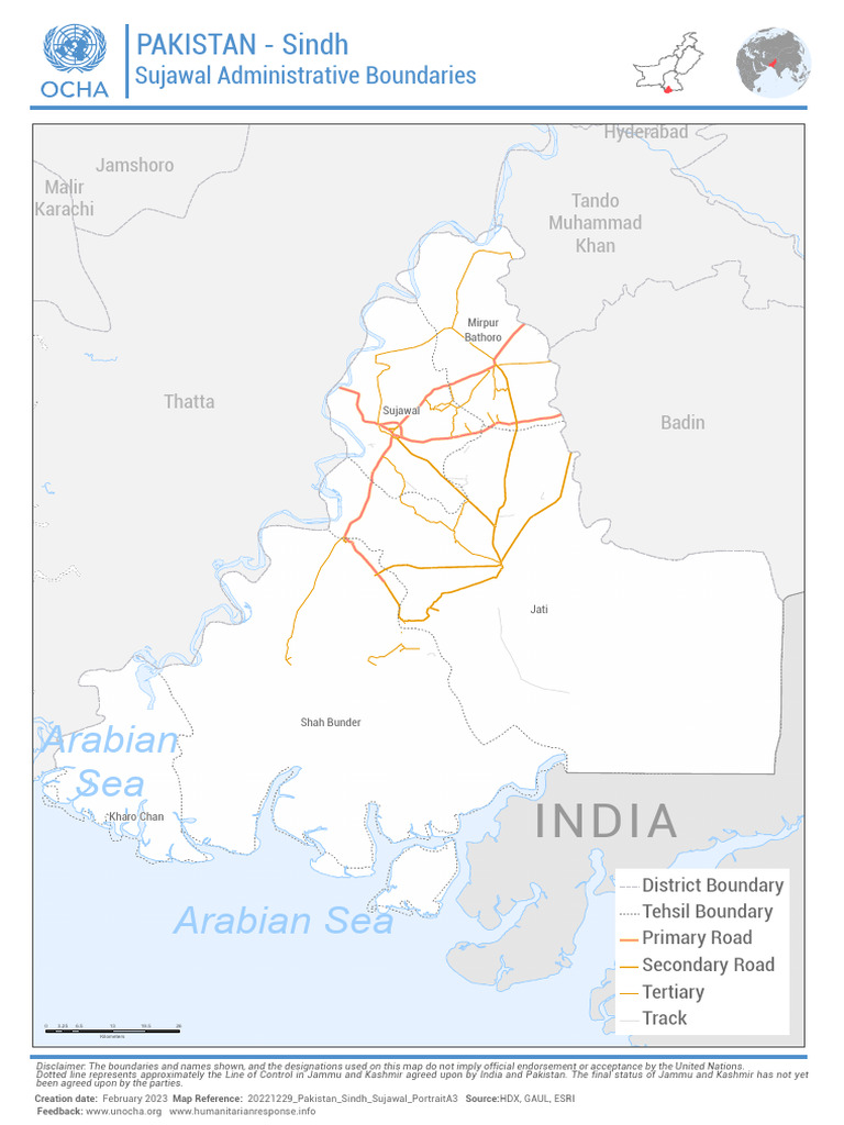 Pakistan Sindh Sujawal PortraitA3 | PDF