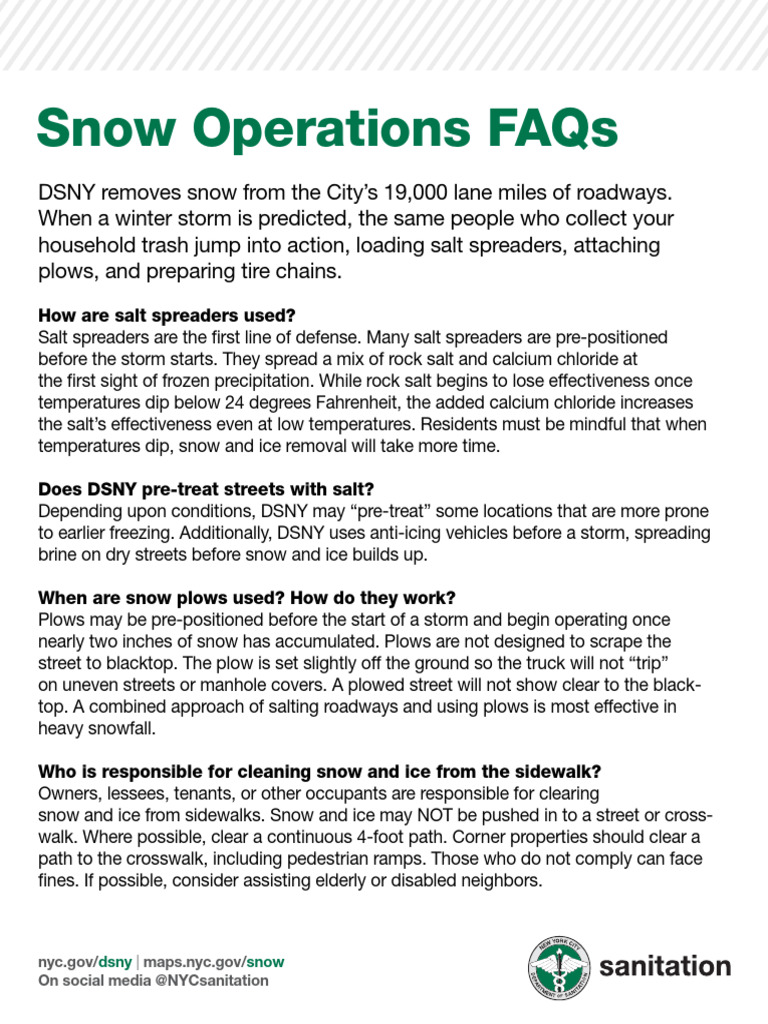Snow Operations Faq | PDF