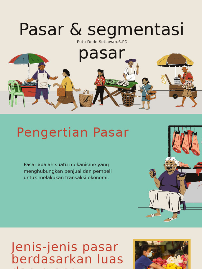 Jenis dan Segmentasi Pasar Ekonomi | PDF